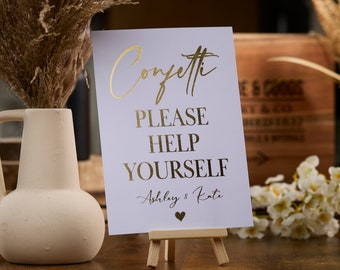 Confetti Sign - Etsy
