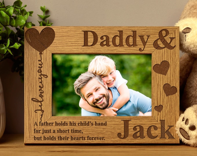 Dad Gift Personalized Picture Frame, Father Daughter, Daddy's Little ...