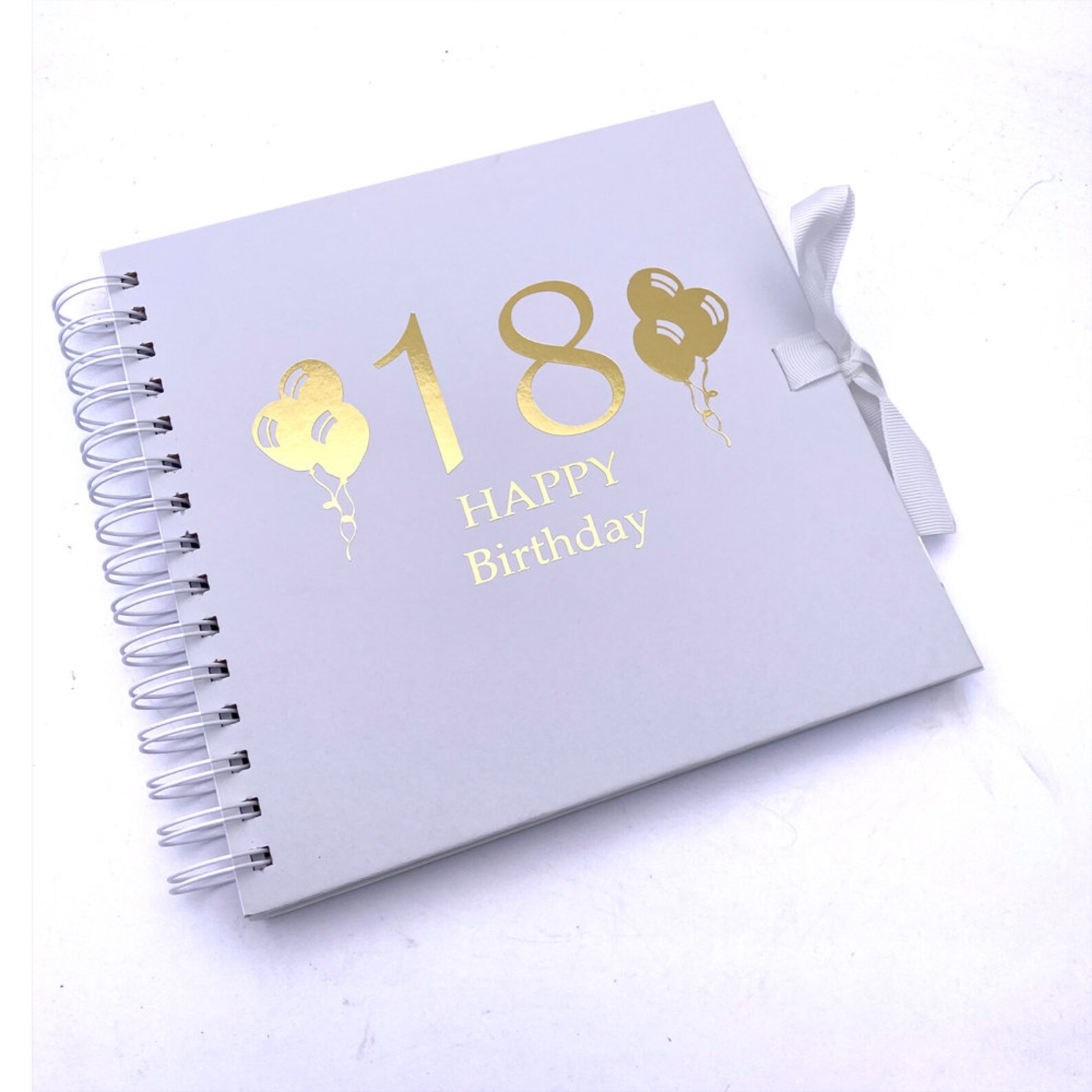 18th Birthday White Scrapbook Guest Book or Photo Album - Etsy