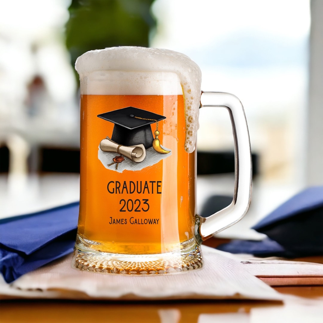 Personalised Graduation Beer Glass Tankard Gift Keepsake - Etsy