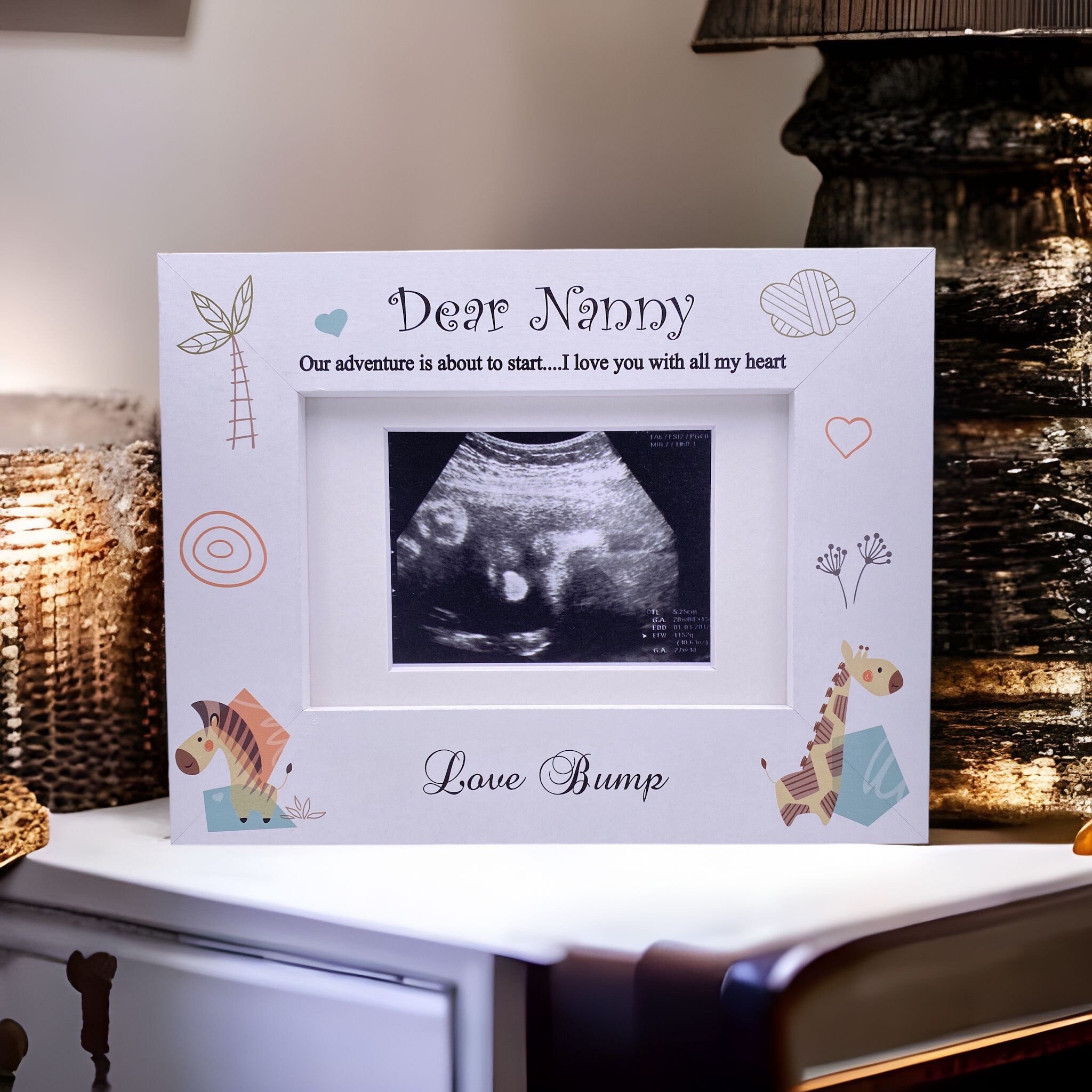 Baby Announcement Nanny to Be Scan Photo Frame Gift - Etsy UK