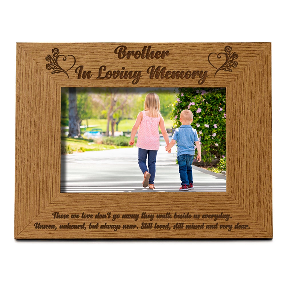 Brother Memorial Remembrance Photo Frame - Etsy UK