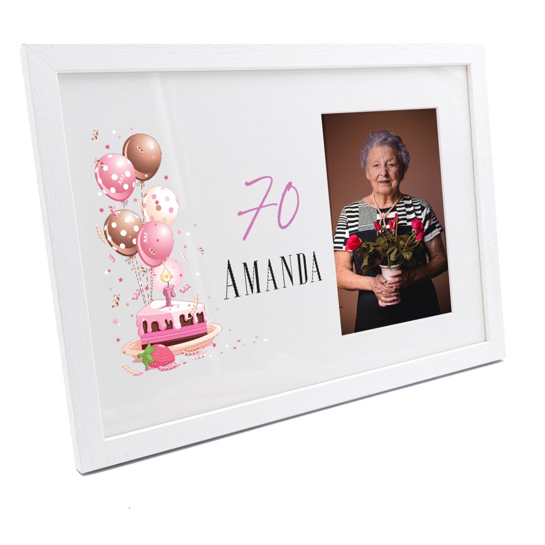 Personalised 70th Birthday Gifts for Her Photo Frame - Etsy