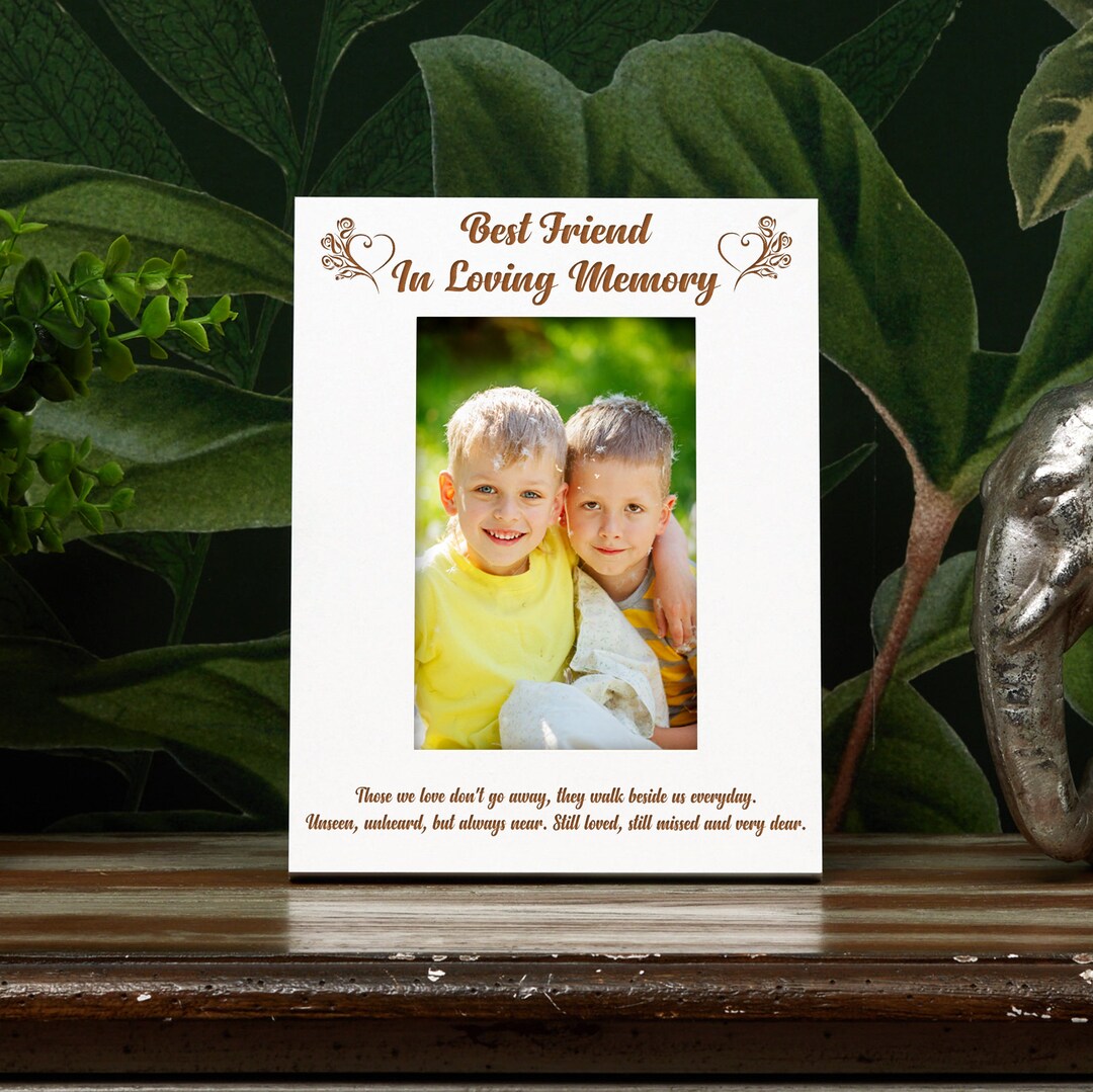 Best Friend Memorial Photo Frame in Loving Memory - Etsy