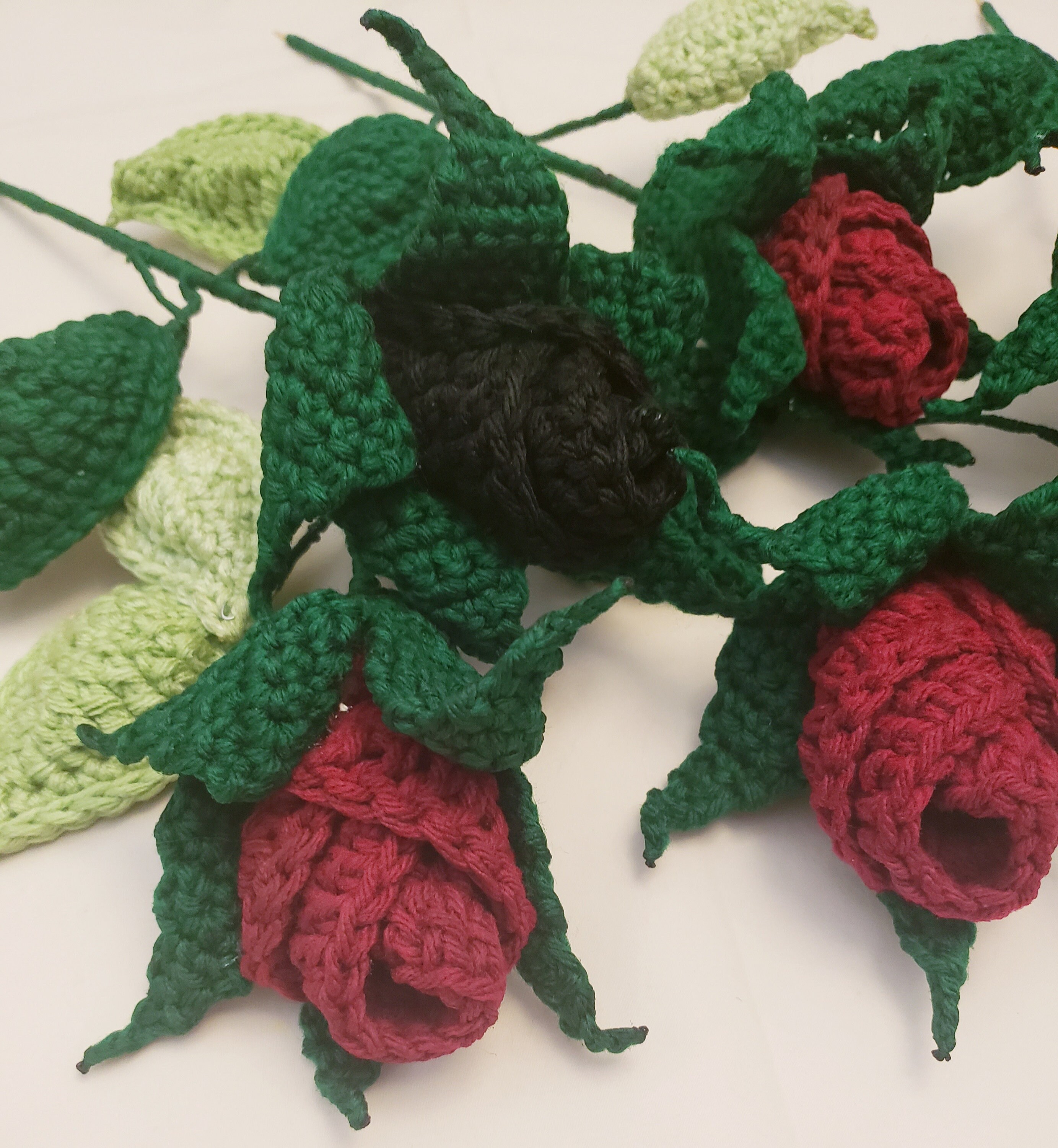 Crochet Rosebud - Etsy