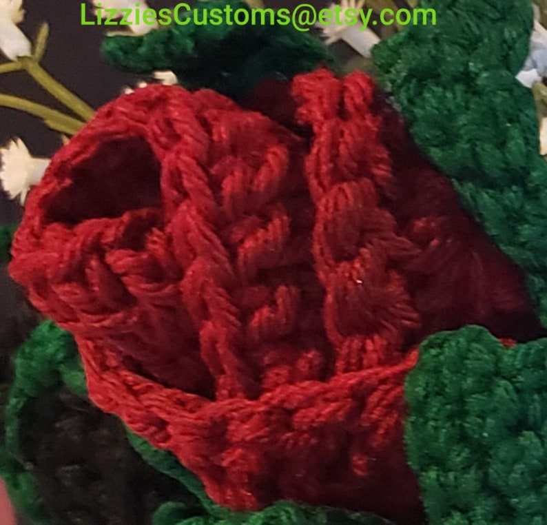 Crochet Rosebud - Etsy