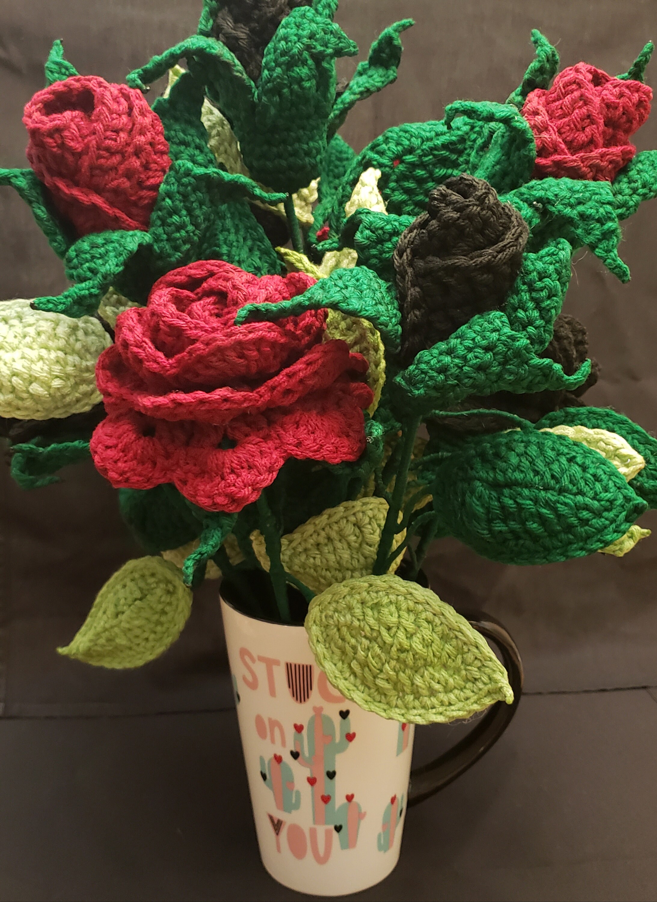 Crochet Open Rose - Etsy