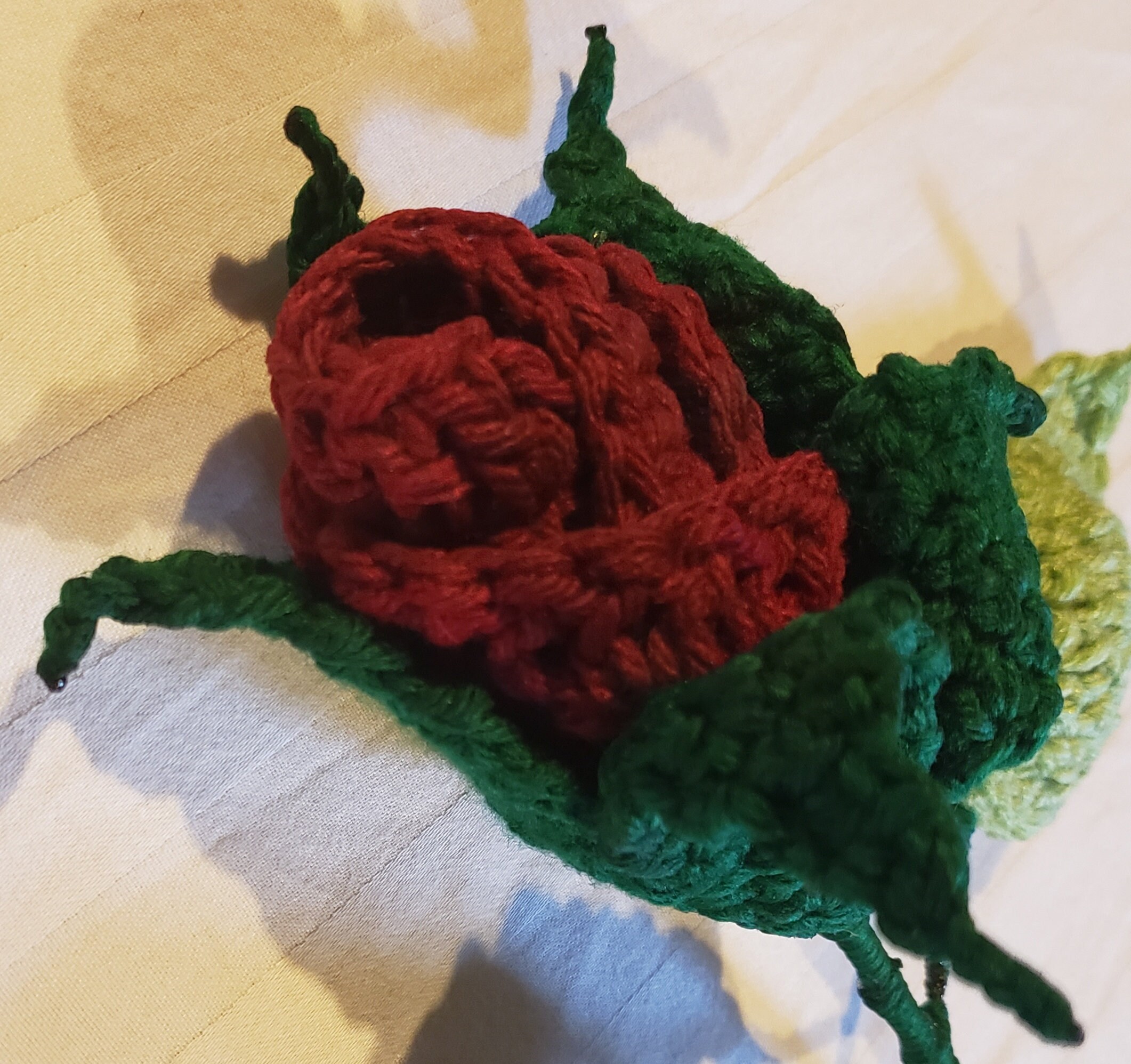 Crochet Rosebud - Etsy