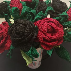 Crochet Open Rose - Etsy