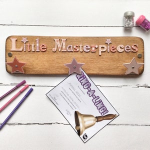 Kids Artwork Hanger Little Masterpieces Artwork Display Homeschool ...
