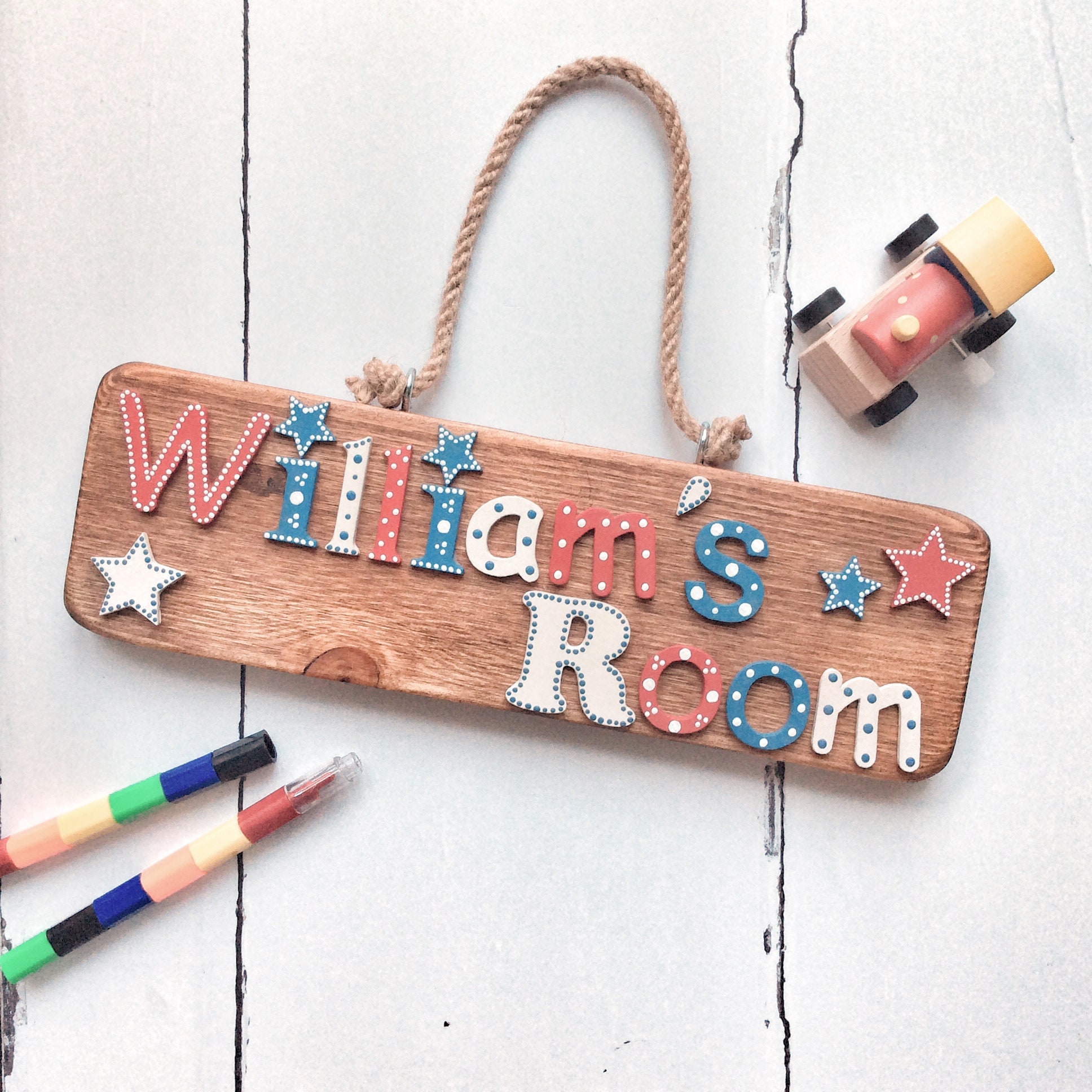 Boys room sign Personalised bedroom door sign Boys bedroom | Etsy