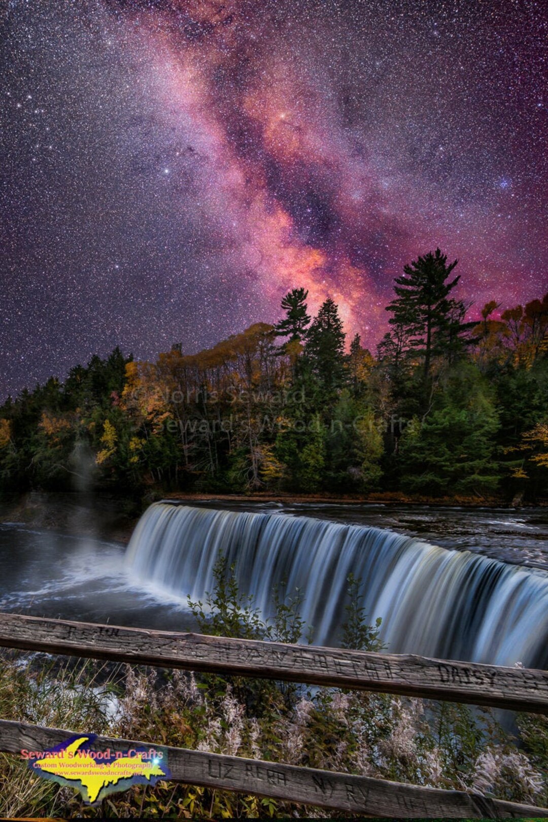 Milkyway Over Upper Tahquamenon Falls Michigan - Etsy
