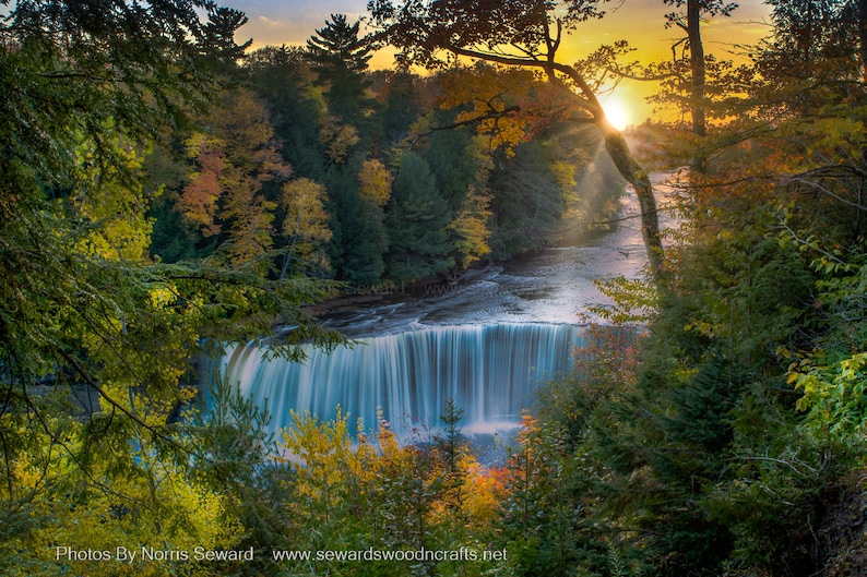 Michigan Landscape Photography ~ Upper Tahquamenon Falls Sunset -7475 ...