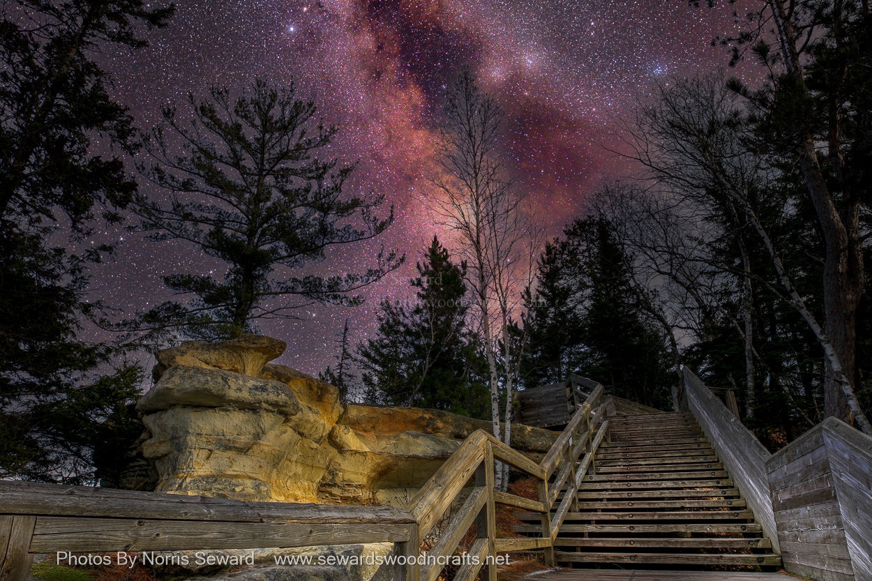 Miners Castle Milky Way Pictured Rocks National Lakeshore Michigan ...