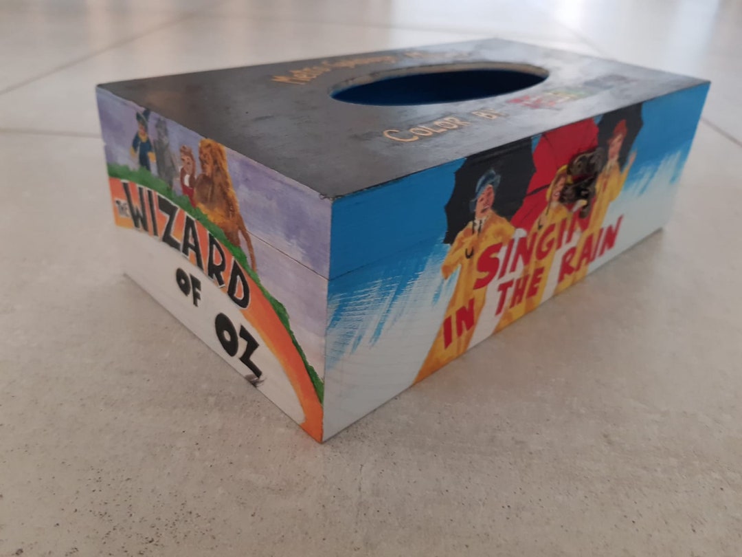 Movie Themed Tissue Box - Hand Painted - Etsy