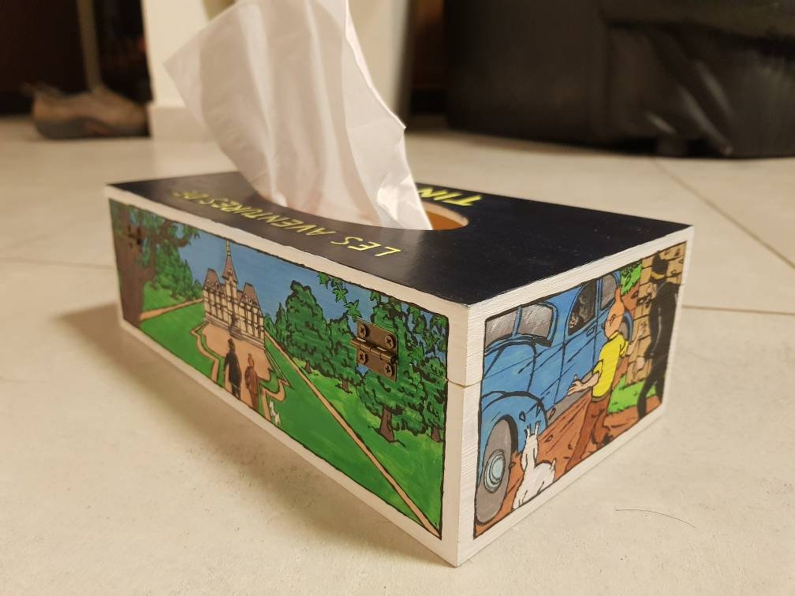 Custom Themed Tissue Box - Hand Painted - Etsy UK