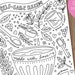 Birthday Coloring Placemat, PRINTABLE Custom Personalized Activity Page ...