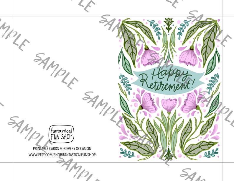 PRINTABLE Retirement Card for Woman Happy Retirement Card - Etsy