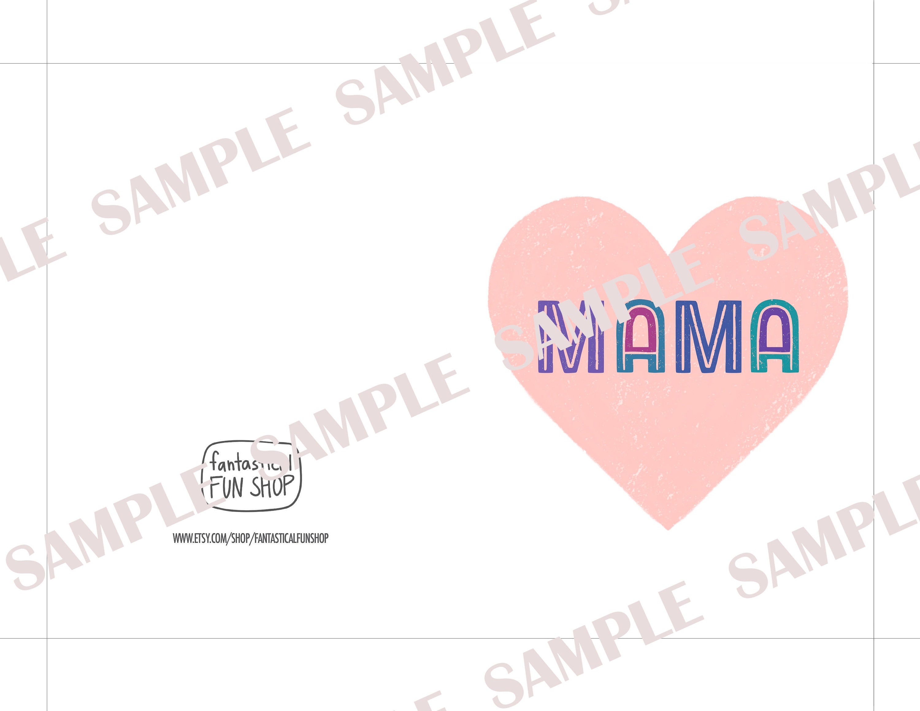 Mama Card Mother's Day PRINTABLE Card Cute Simple Mama - Etsy