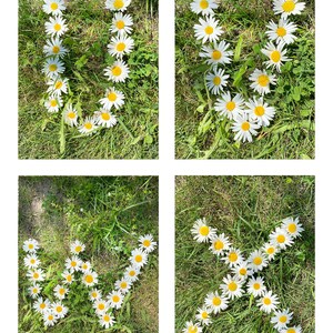 Spring Themed Alphabet Flashcards, Uppercase Flower Letters for ...