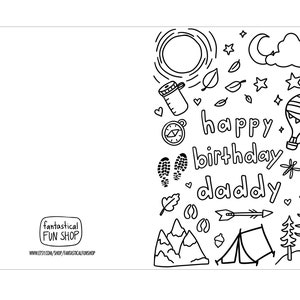 Happy Birthday Daddy PRINTABLE Card for Dad From Child, Print at Home ...