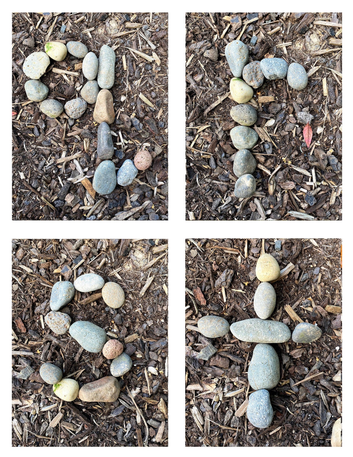 Nature Alphabet Lowercase Flashcards With Rocks Pebbles - Etsy