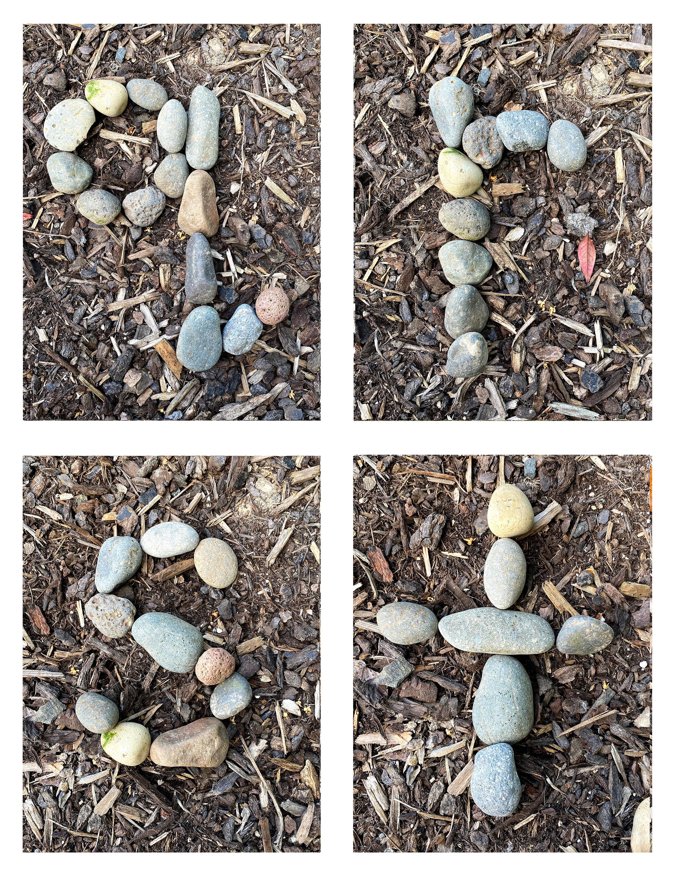 Nature Alphabet Flashcards: Rocks & Pebbles Lowercase Letters (digital ...