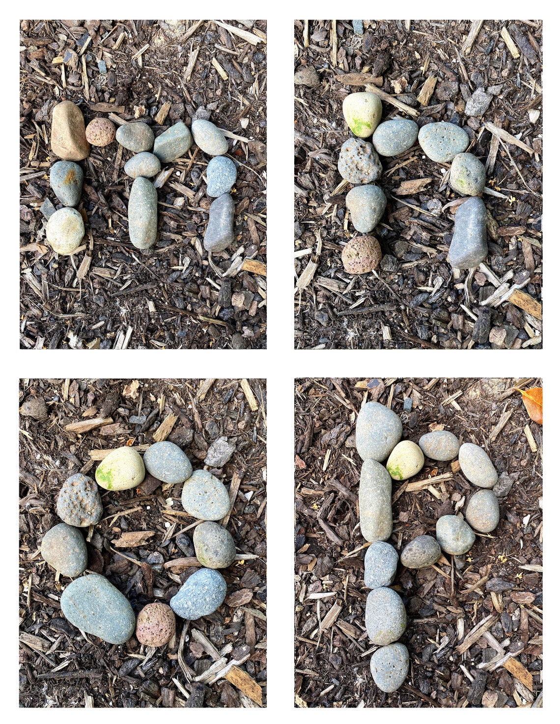 Nature Alphabet Lowercase Flashcards With Rocks Pebbles - Etsy