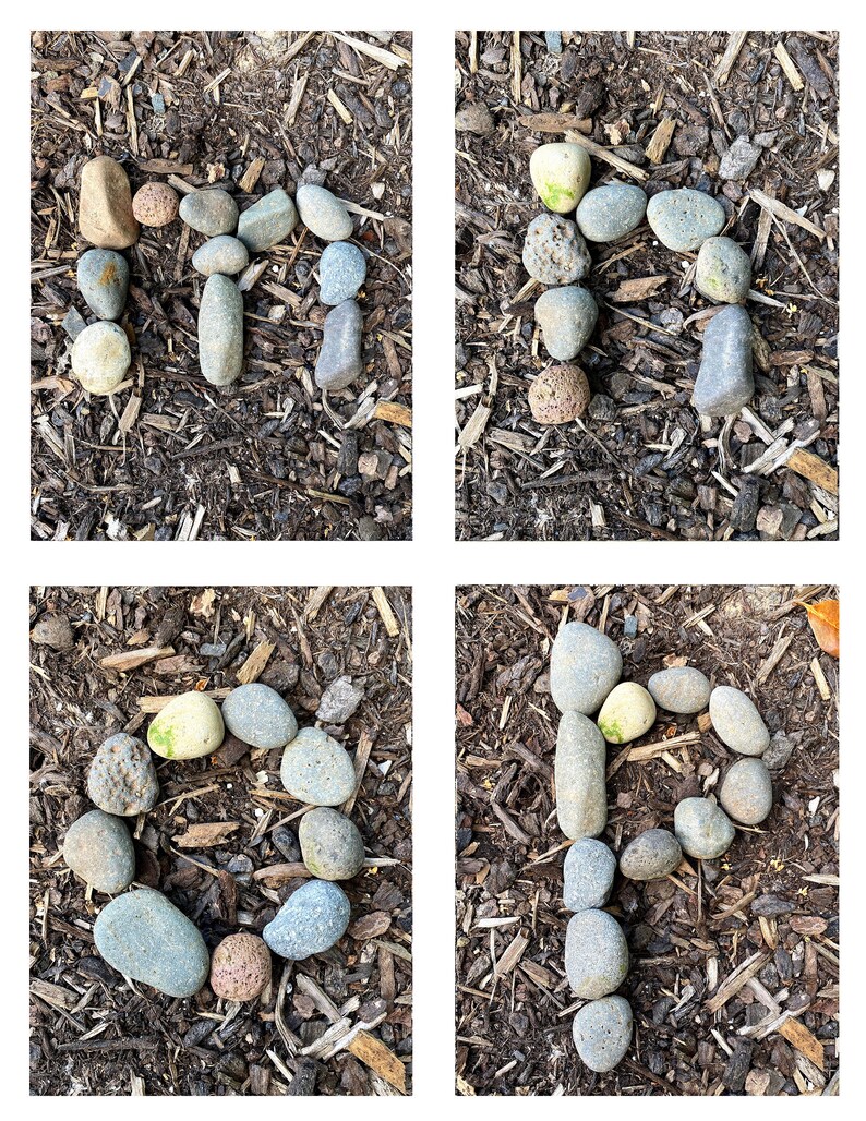Nature Alphabet Lowercase Flashcards With Rocks Pebbles - Etsy