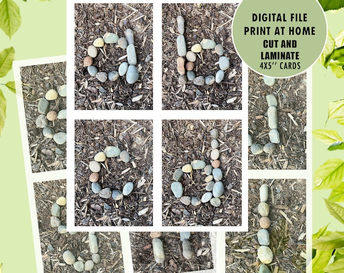 Printable Shapes by Nature Flashcards, Natural Forest Shapes for ...