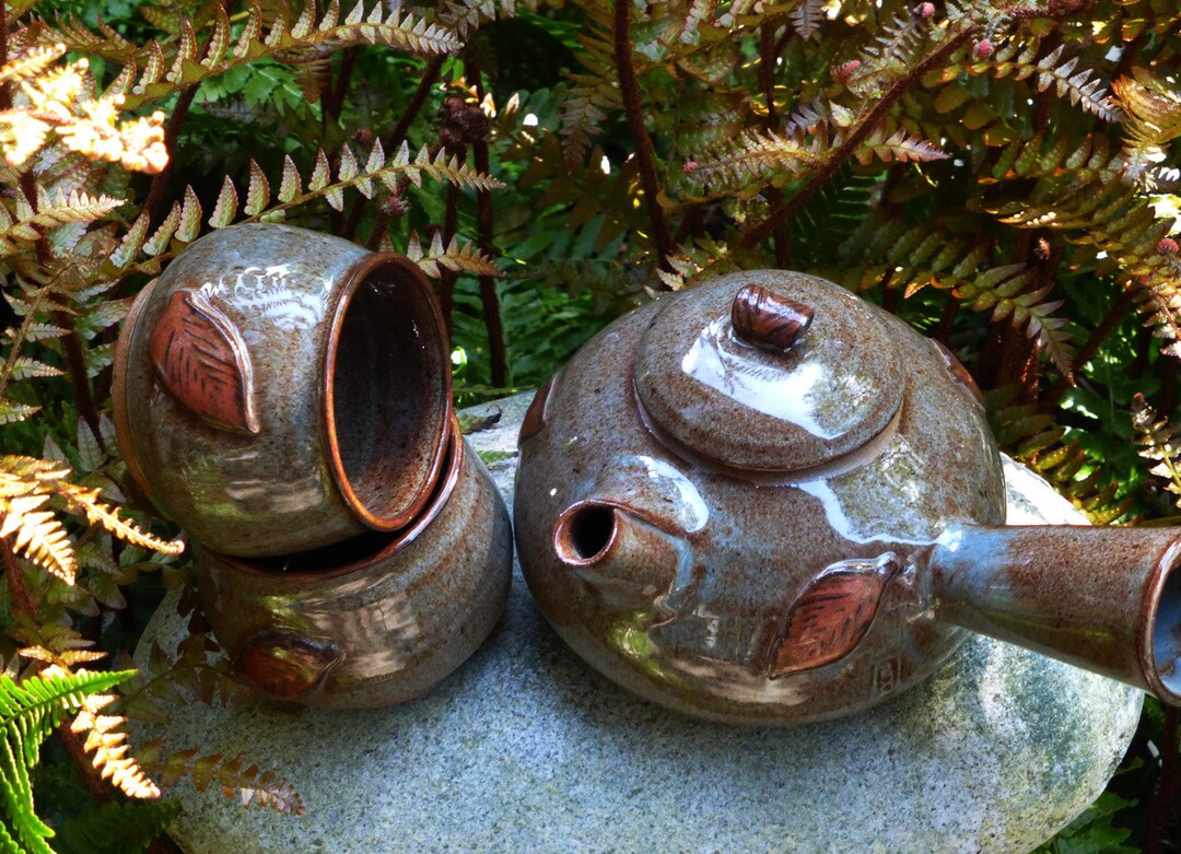 Stoneware Tea Set - Etsy