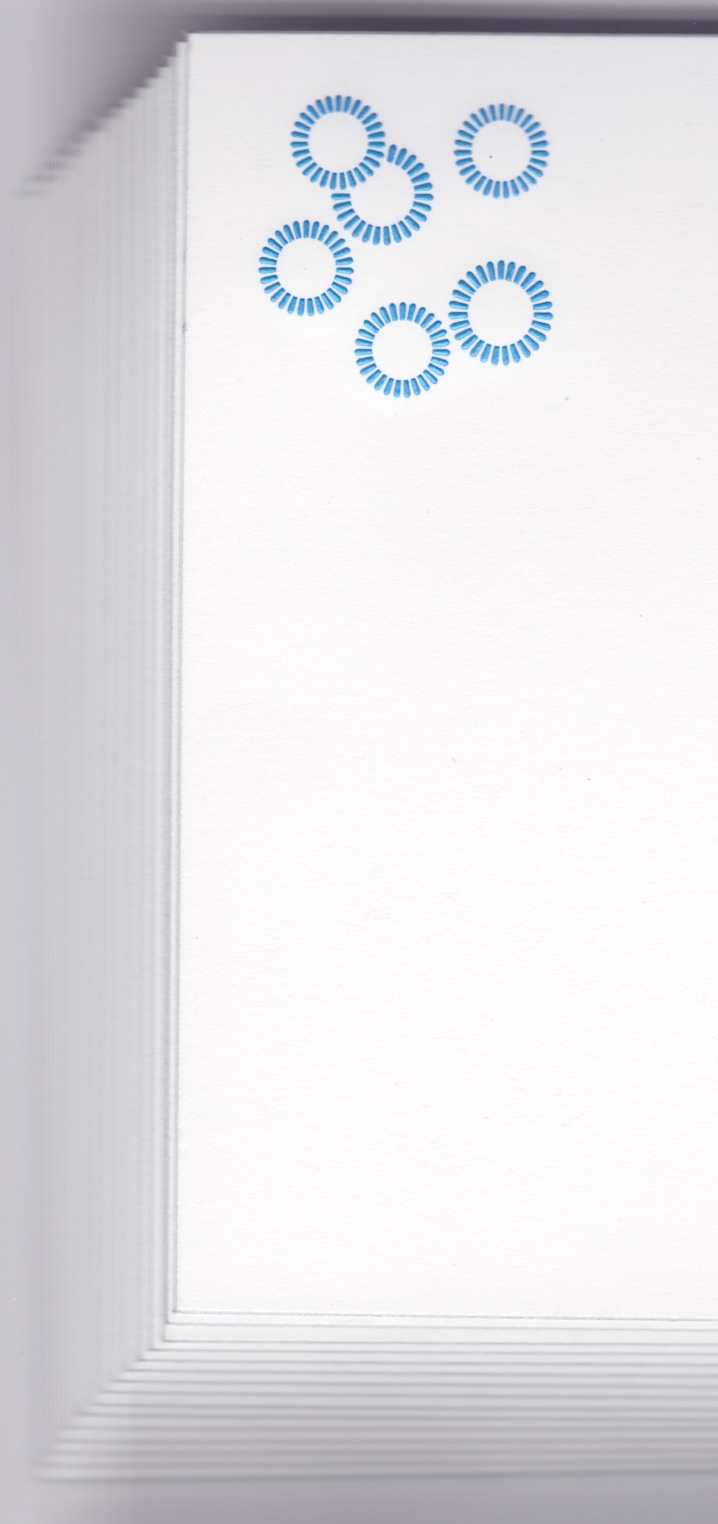 Silver Beveled Border Notecard 5 1/2 X 4 1/4 SIX CIRCLES - Etsy