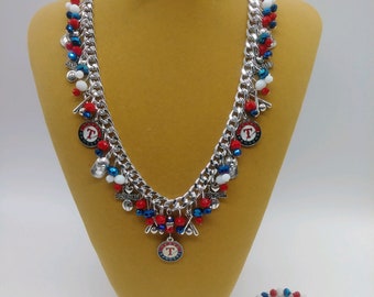 Texas Rangers Necklace - Etsy