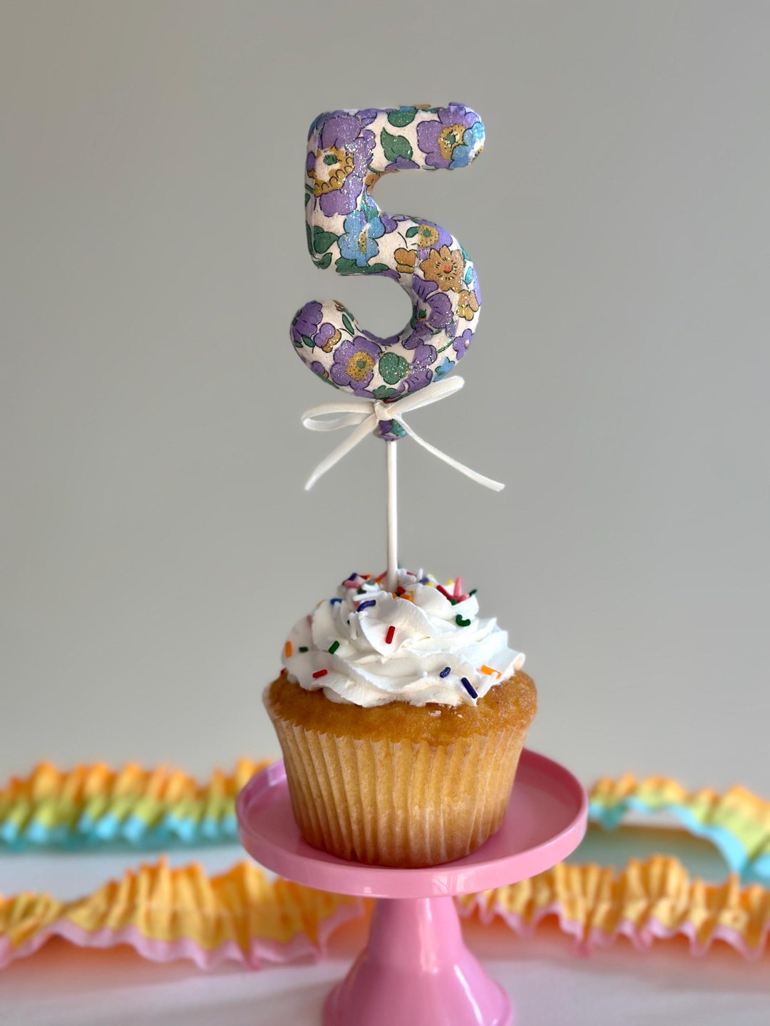 Balloon Number Cake Topper, First Birthday Keepsake, Smash Cake ...