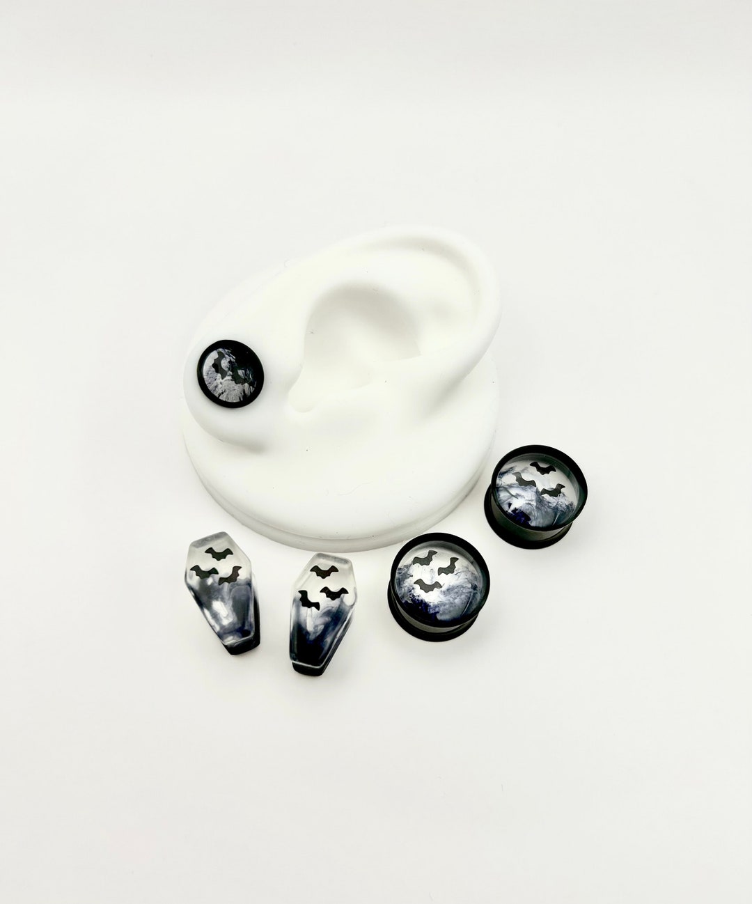 Stainless Steel & Resin Bats and Smoke Plugs 0g – 1in (pair) - Etsy
