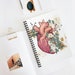 Cardiac Anatomical Heart Spiral Notebook, Ruled Lined Cardiac Notebook ...