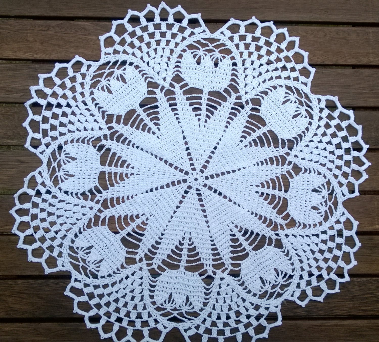 Spring Tulip Crochet Doily - Etsy