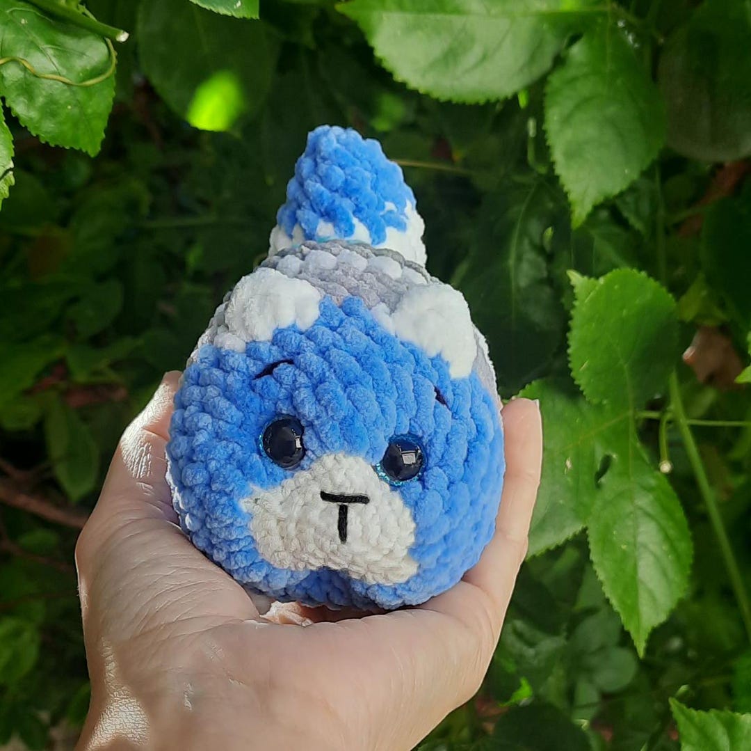 Crochet Blue Cat, Plush Amigurumi Cat Finished Product, Cat Lover Gift ...