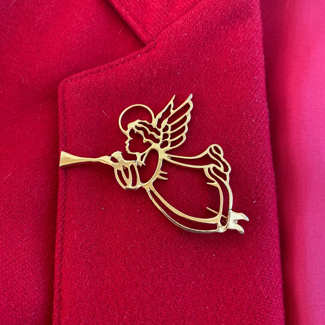 Vintage Angel Pin - Etsy