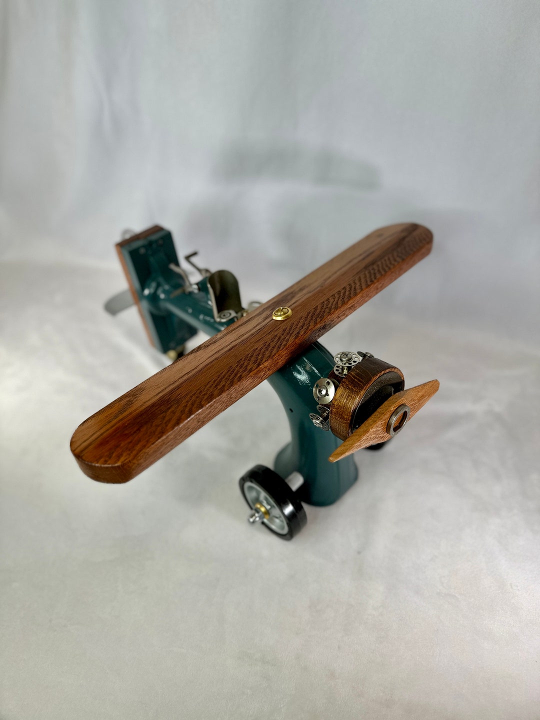 Repurposed Singer Sewing Machine Airplane Sculpture: Unique Moving ...
