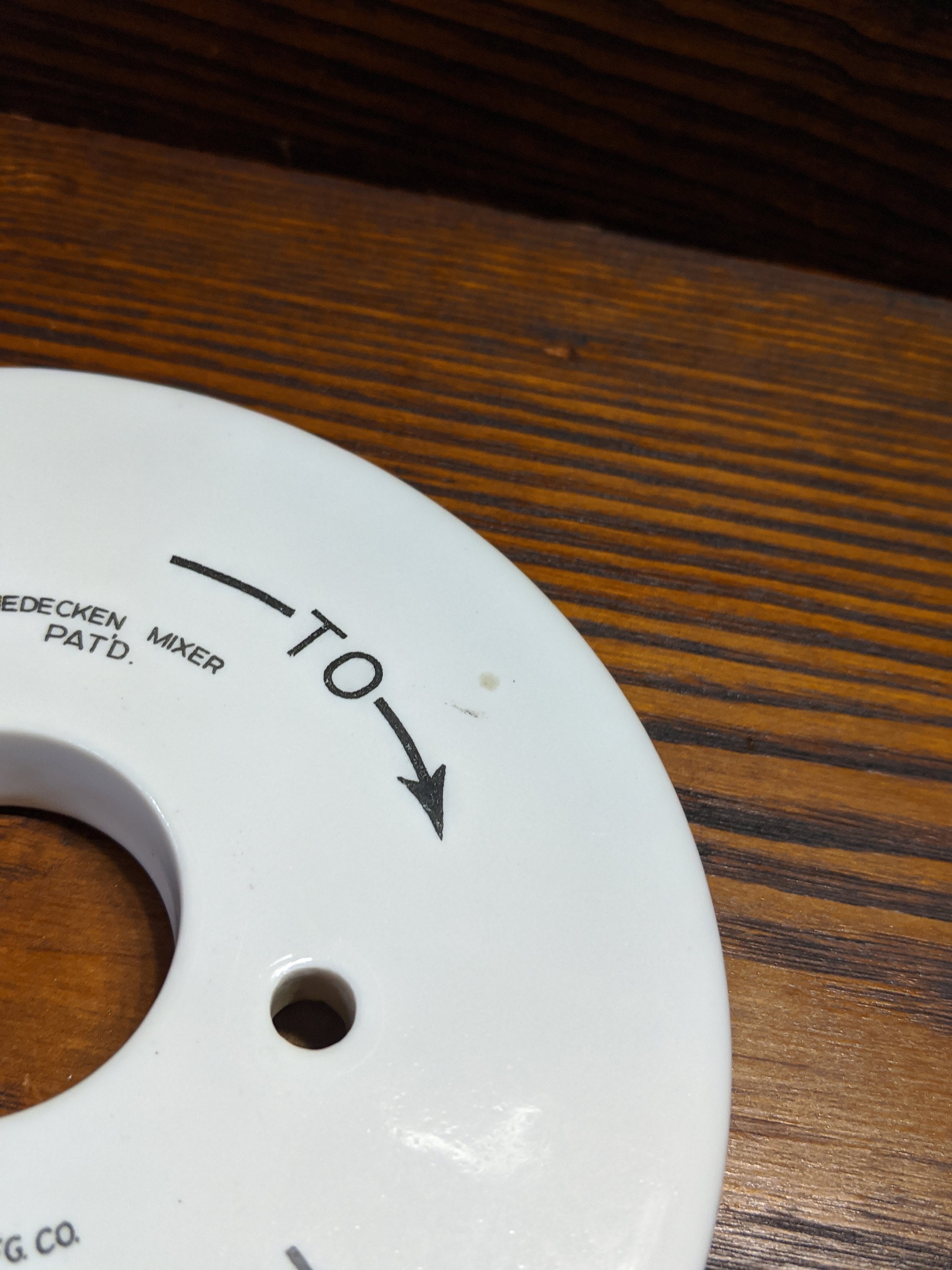 Niedecken Shower Mixer Plate Vintage - Etsy