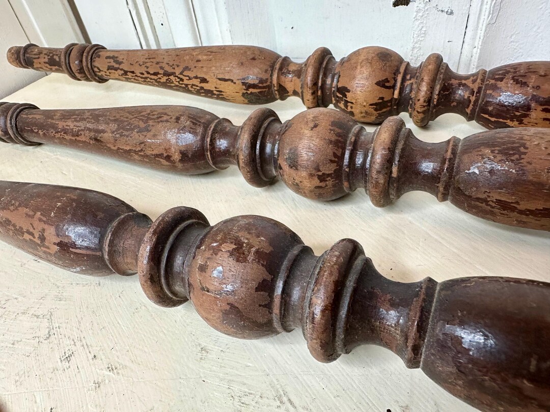 Vintage Turned Table Legs – Set of 3 | Dainty Solid Wood | Furniture ...