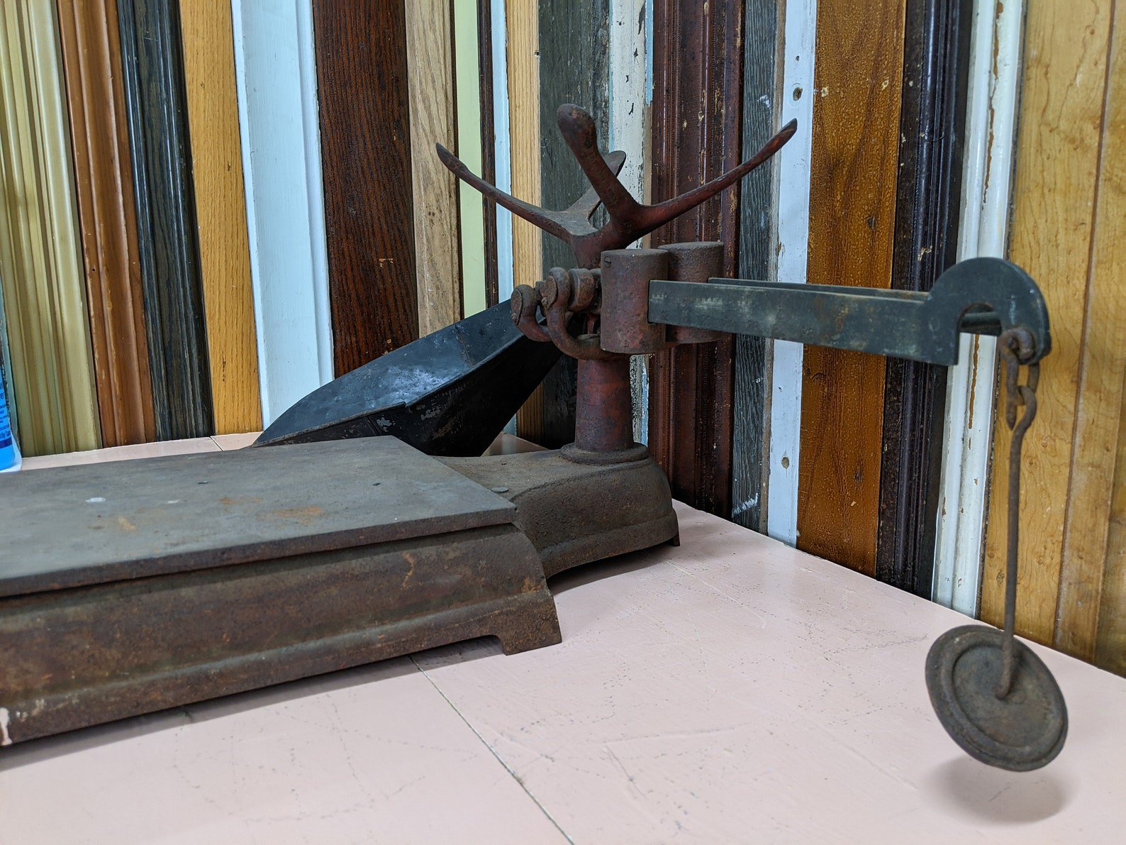 Large Antique Counter Scale With Weighing Basket Platform | Etsy