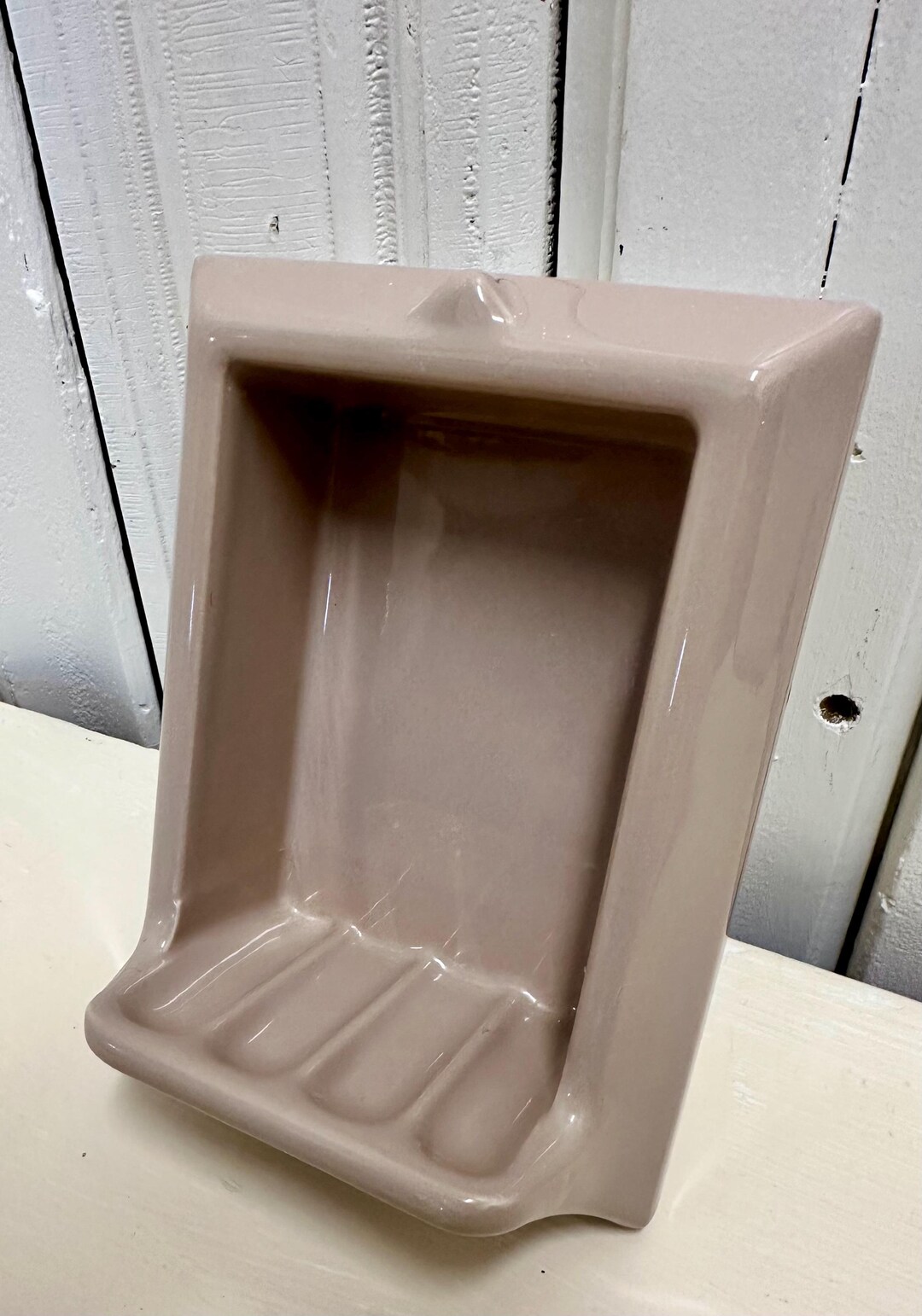 MCM Taupe Ceramic Soap Dish Insert - Etsy