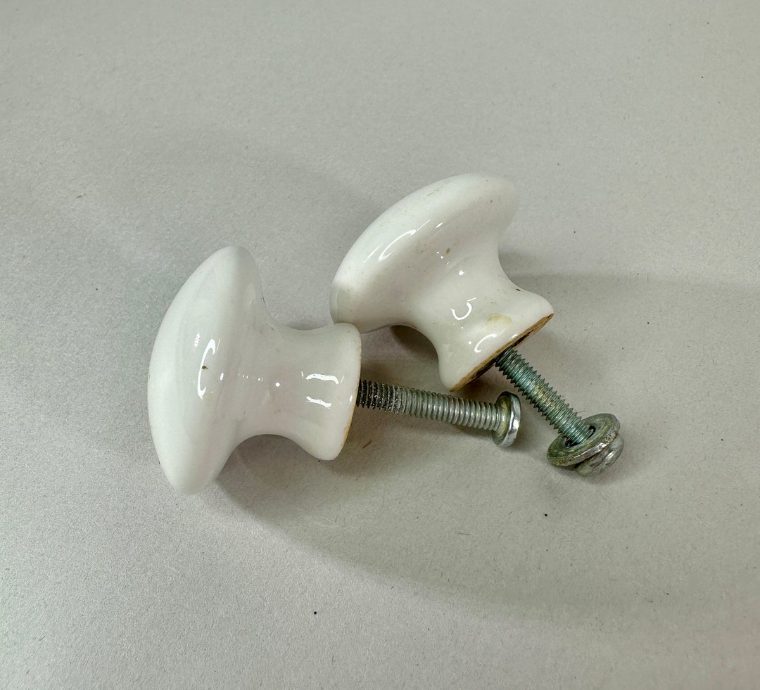 Porcelain Drawer Pulls - Set of 2 - Etsy