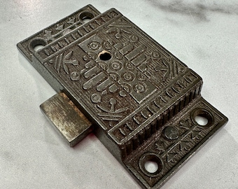 Pair of Antique 1920s Wardrobe Locks – Original Surface-mount Cabinet ...