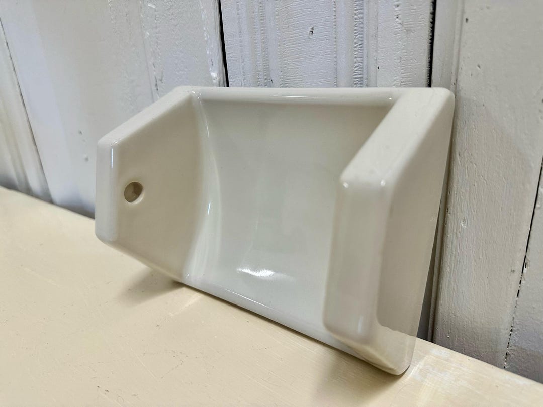 MCM Ceramic Cream Toilet Paper Holder - Etsy