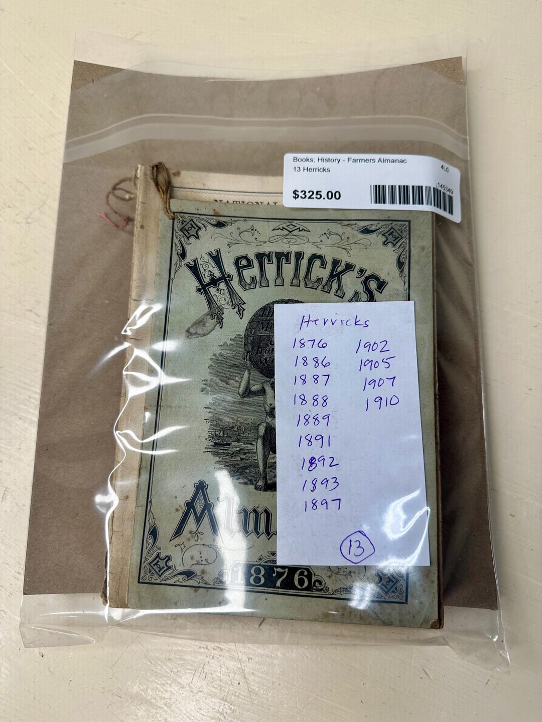 Collection of 13 Herrick's Farmers' Almanacs (1876–1910) - Etsy