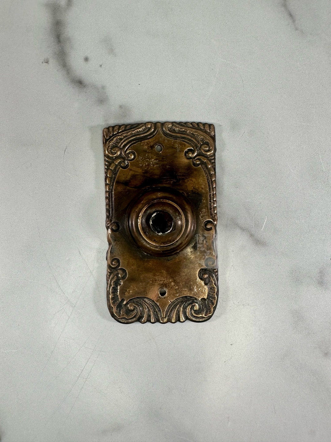Antique Brass Door Bell - Etsy