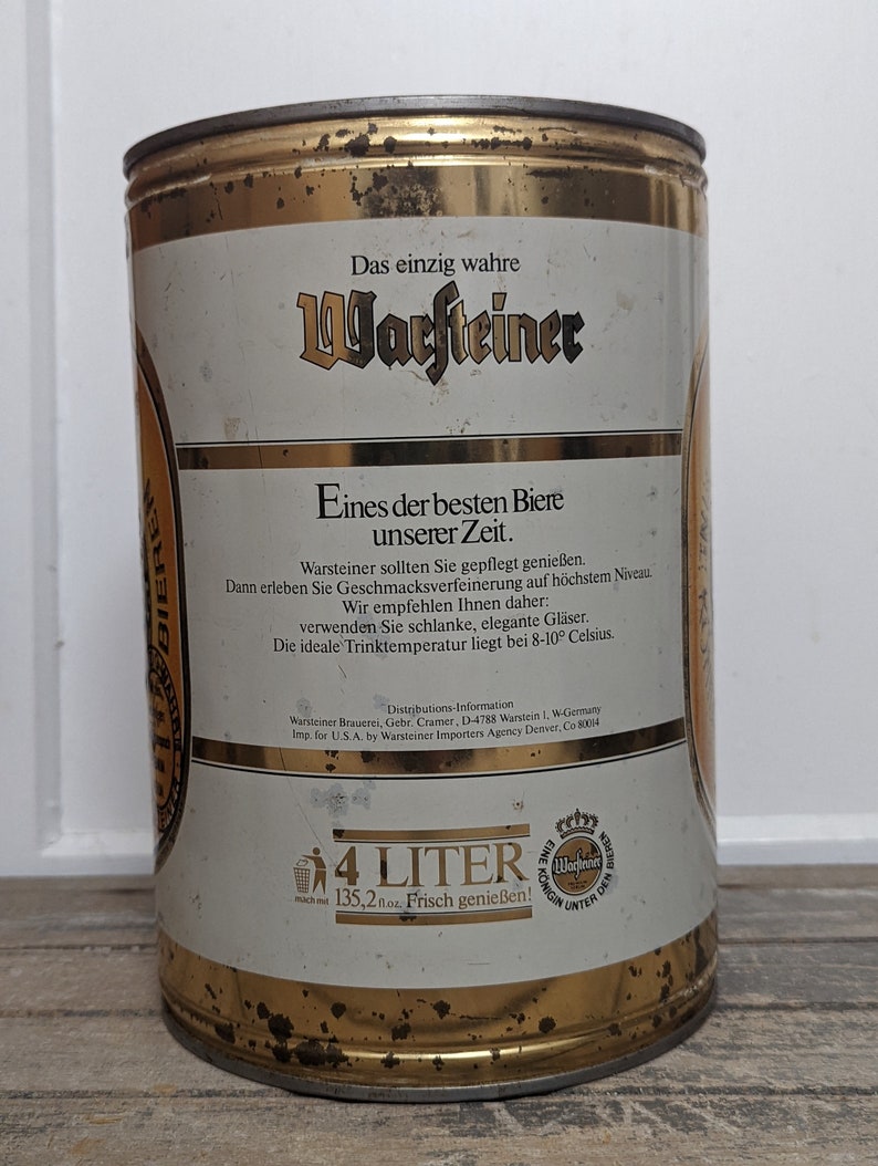 Vintage Warsteiner Beer Keg Mini German 4 Liter Keg Vintage - Etsy